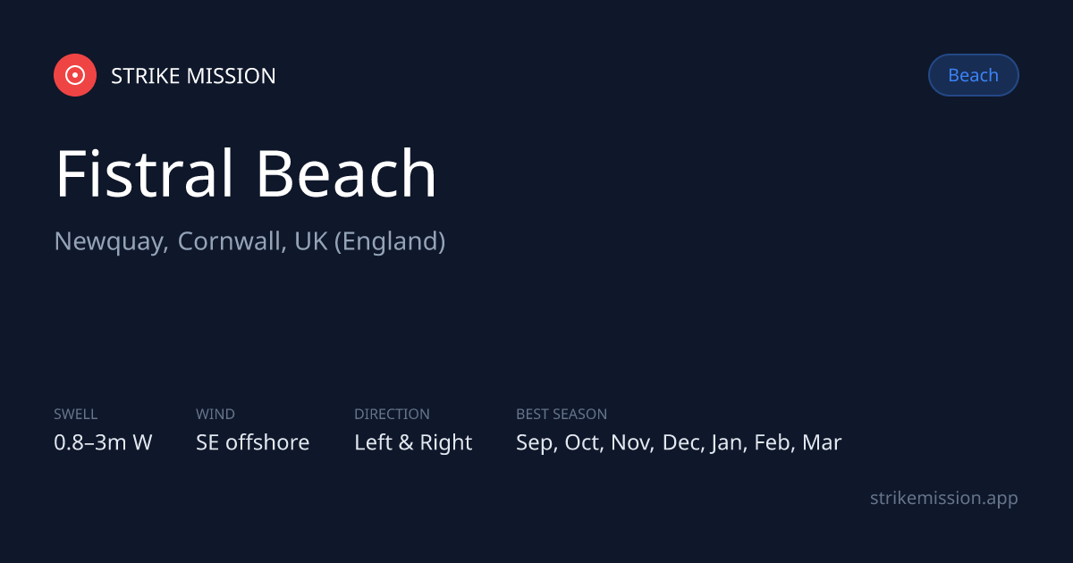 Fistral Beach Surf Report & 10-Day Forecast — Newquay, Cornwall, UK ...